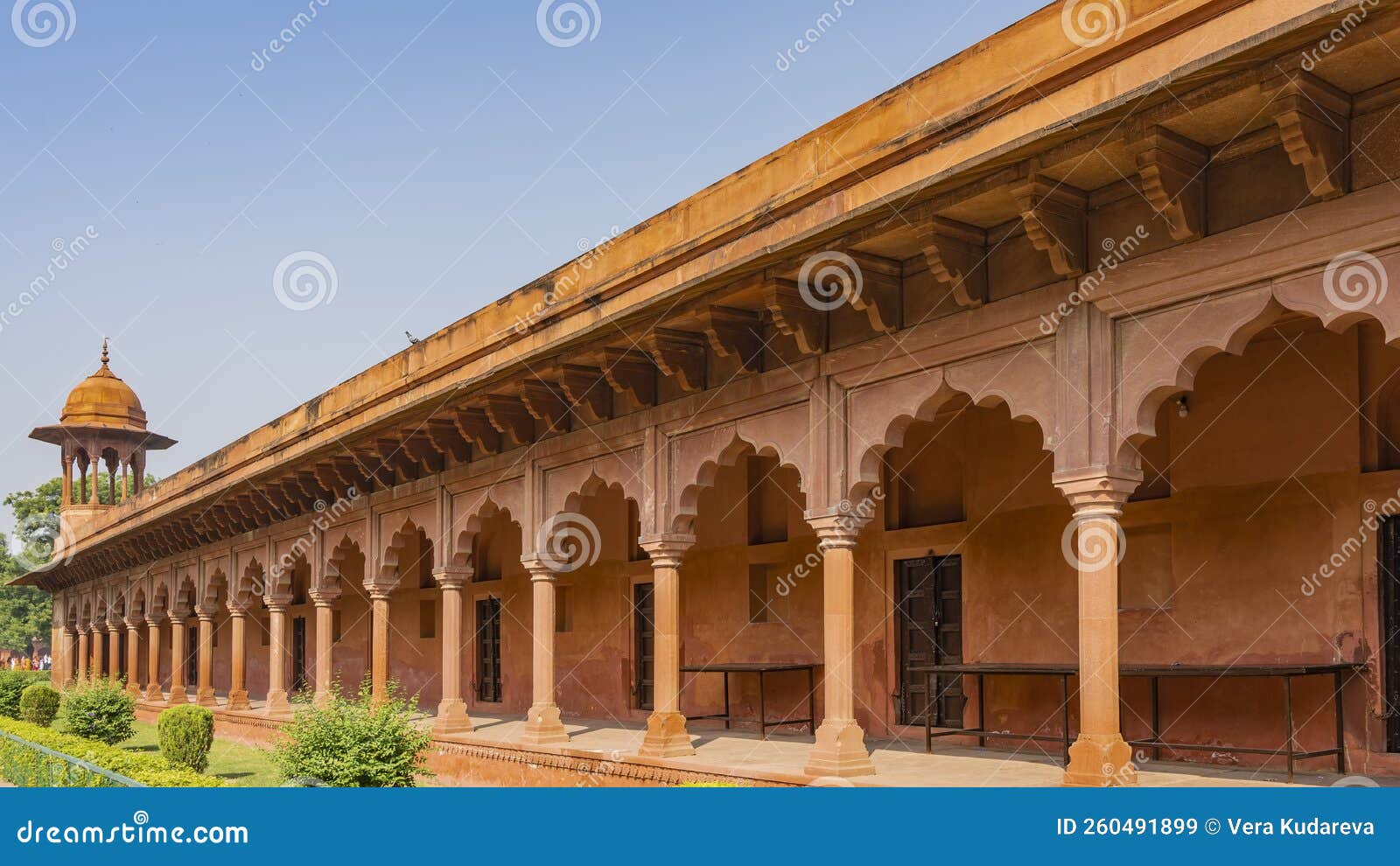 An Ancient Gallery on the Territory of the Taj Mahal Complex. Stock ...