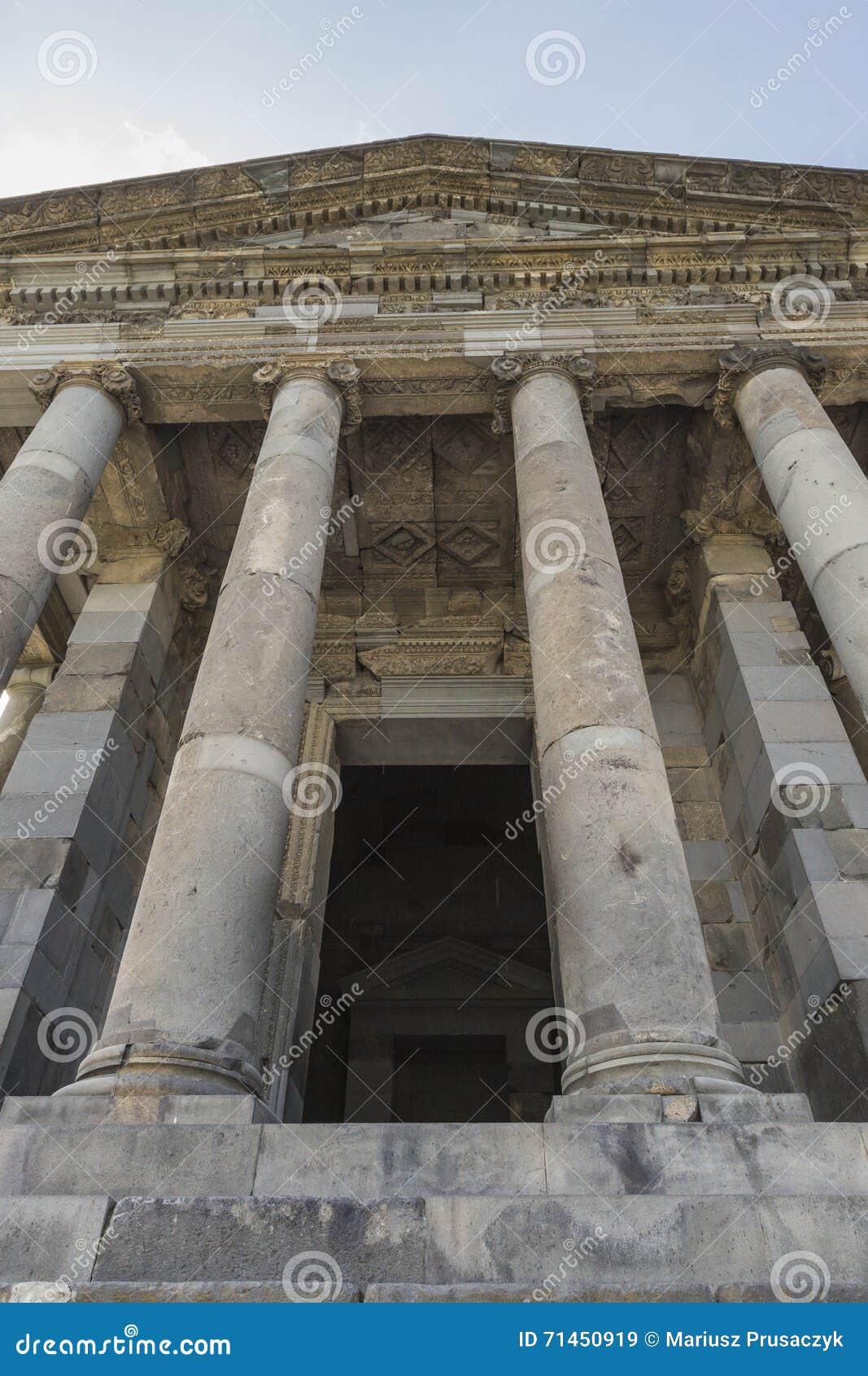 Ancient Garni Pagan Temple, the Hellenistic Temple in Armenia Stock ...