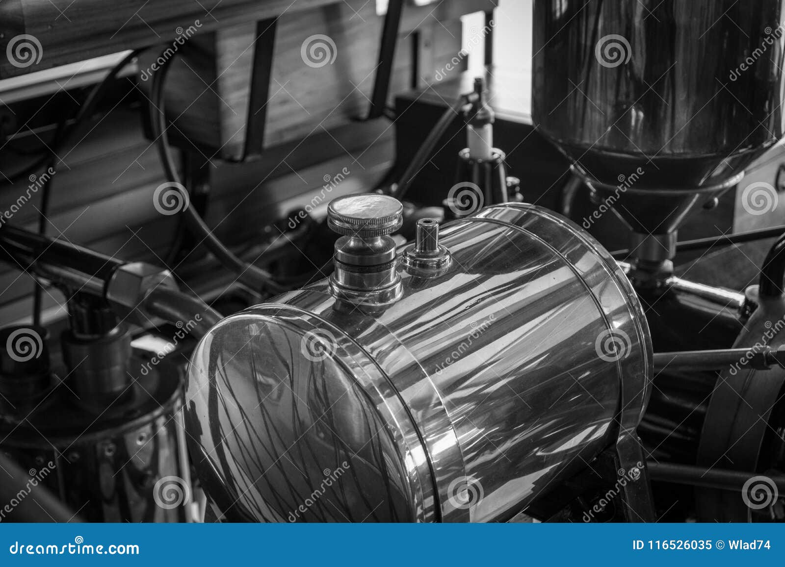 The Ancient Gas Tank of an Old Car Stock Image - Image of hood, auto ...