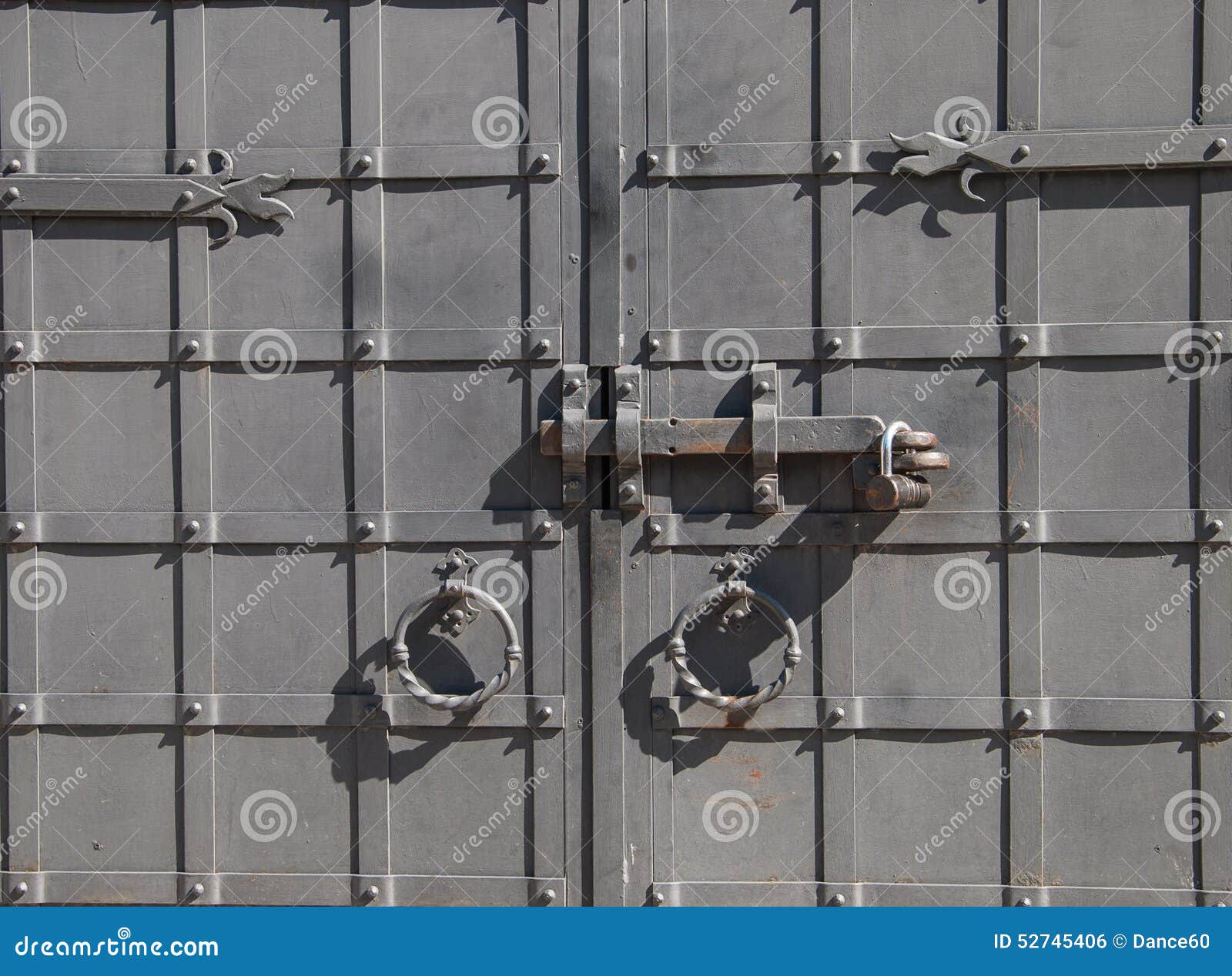 Ancient gate stock photo. Image of gate, bolt, antiquities - 52745406