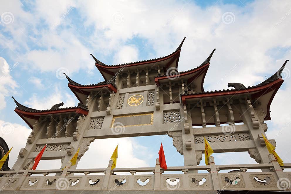 Ancient gate of China stock image. Image of travel, china - 7663431
