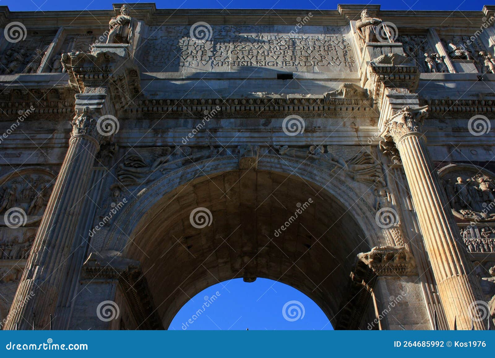 Ancient Gate of Constantine in Rome Stock Photo - Image of muslim ...