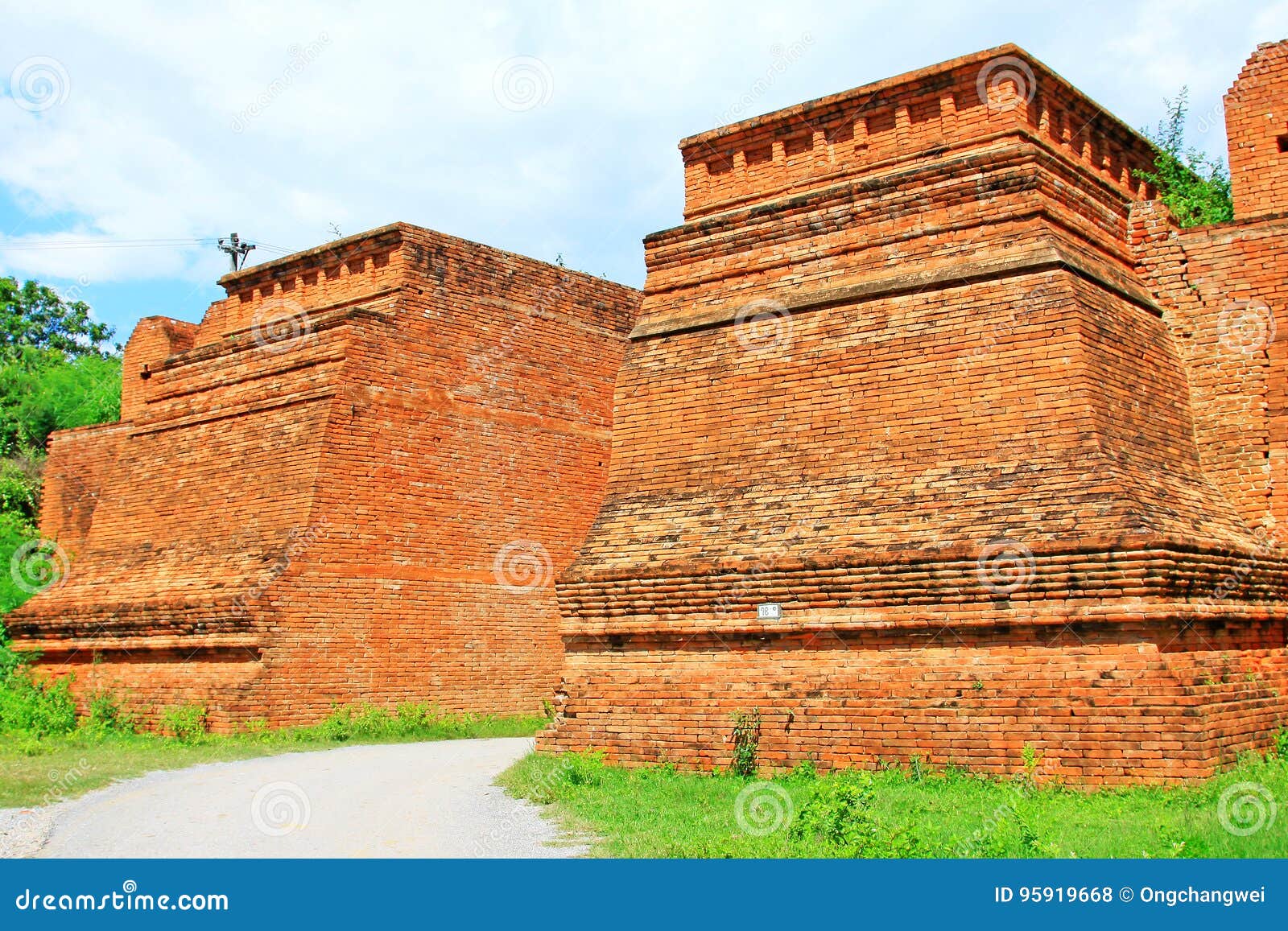 Ancient Gate, Innwa, Myanmar Stock Photo - Image of asian, landmarks ...