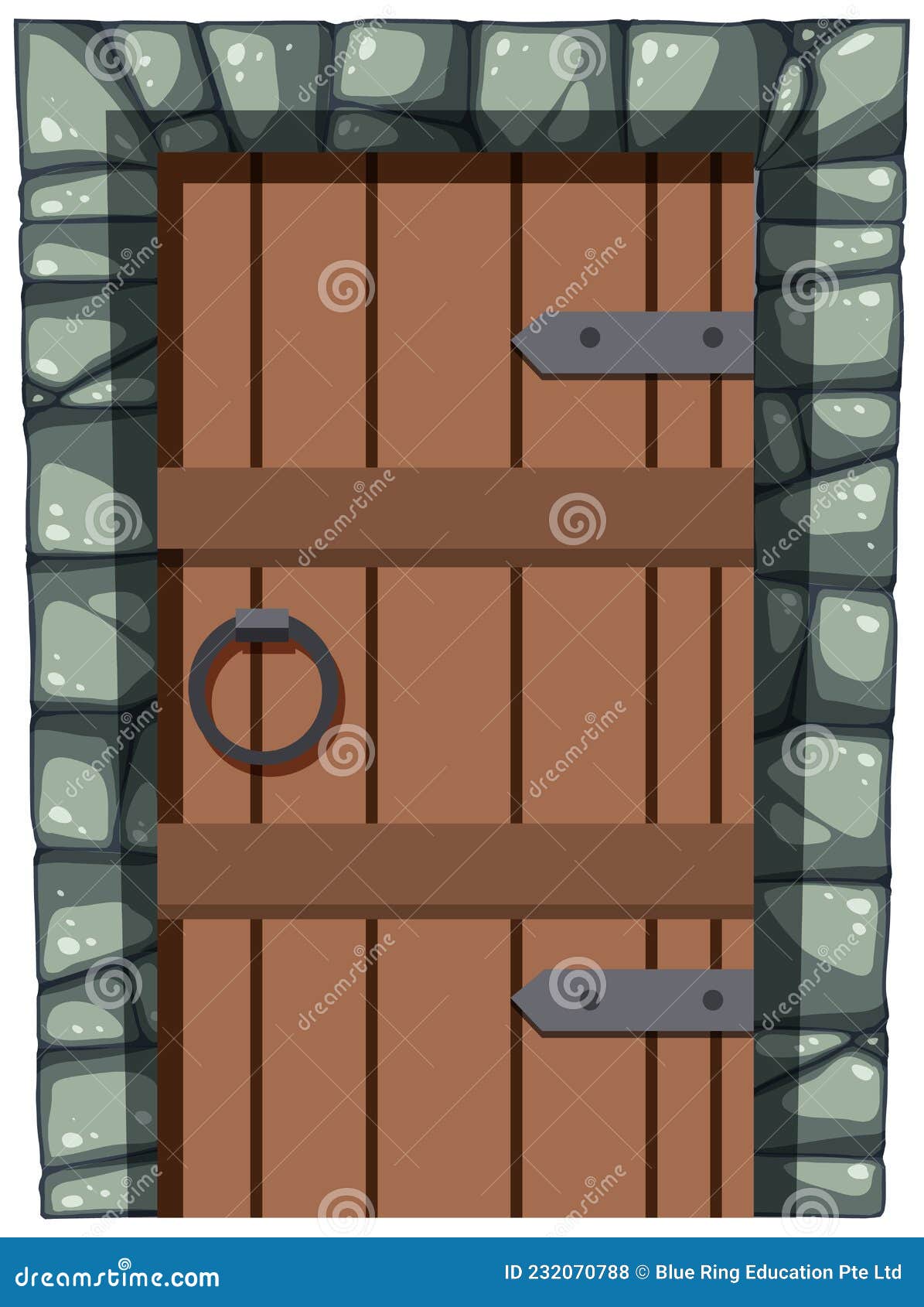 Ancient Gate Medieval Style Stock Vector - Illustration of element ...