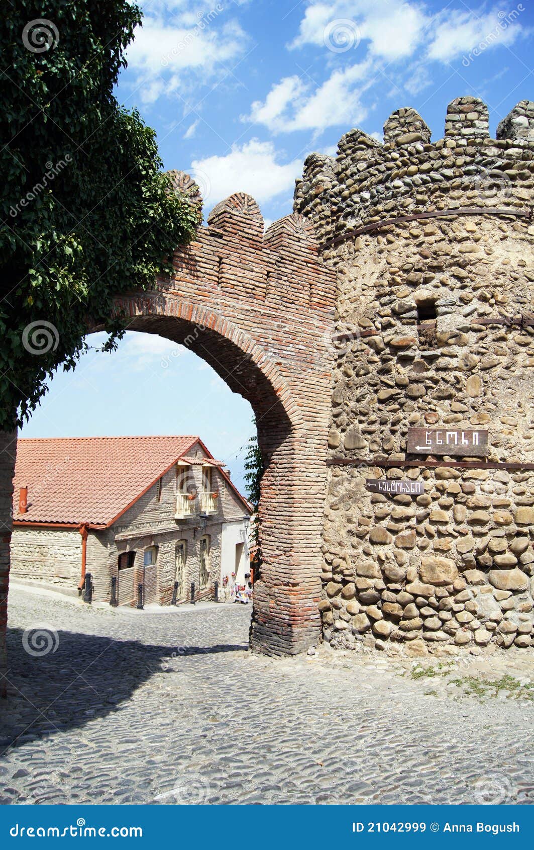 Ancient Gate To Signagi Town Stock Image - Image of front, architecture ...