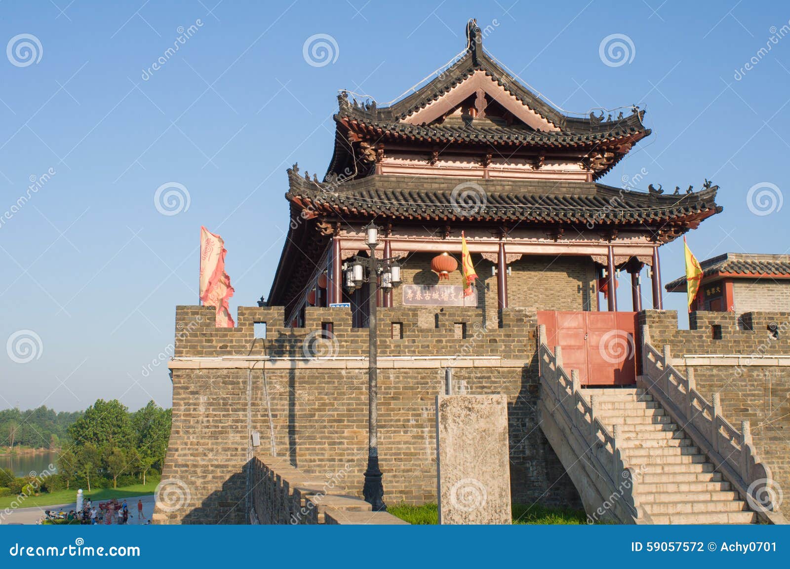 Ancient gate tower editorial photography. Image of protection - 59057572