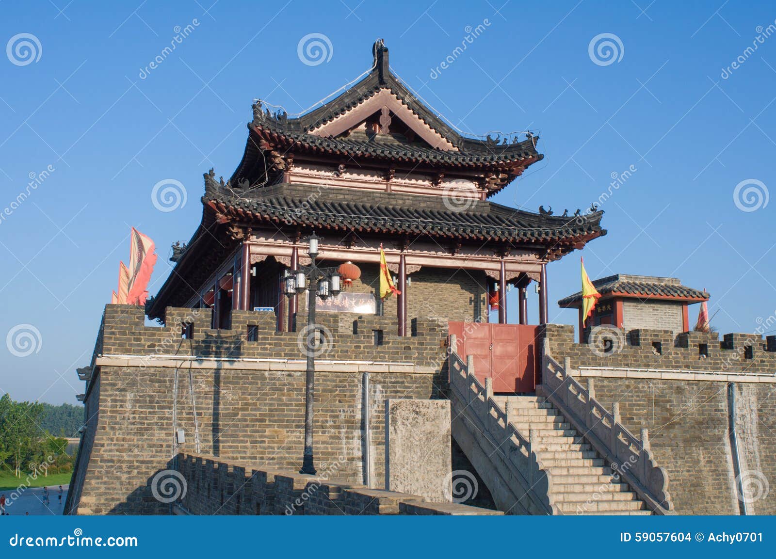 Ancient gate tower editorial stock image. Image of important - 59057604