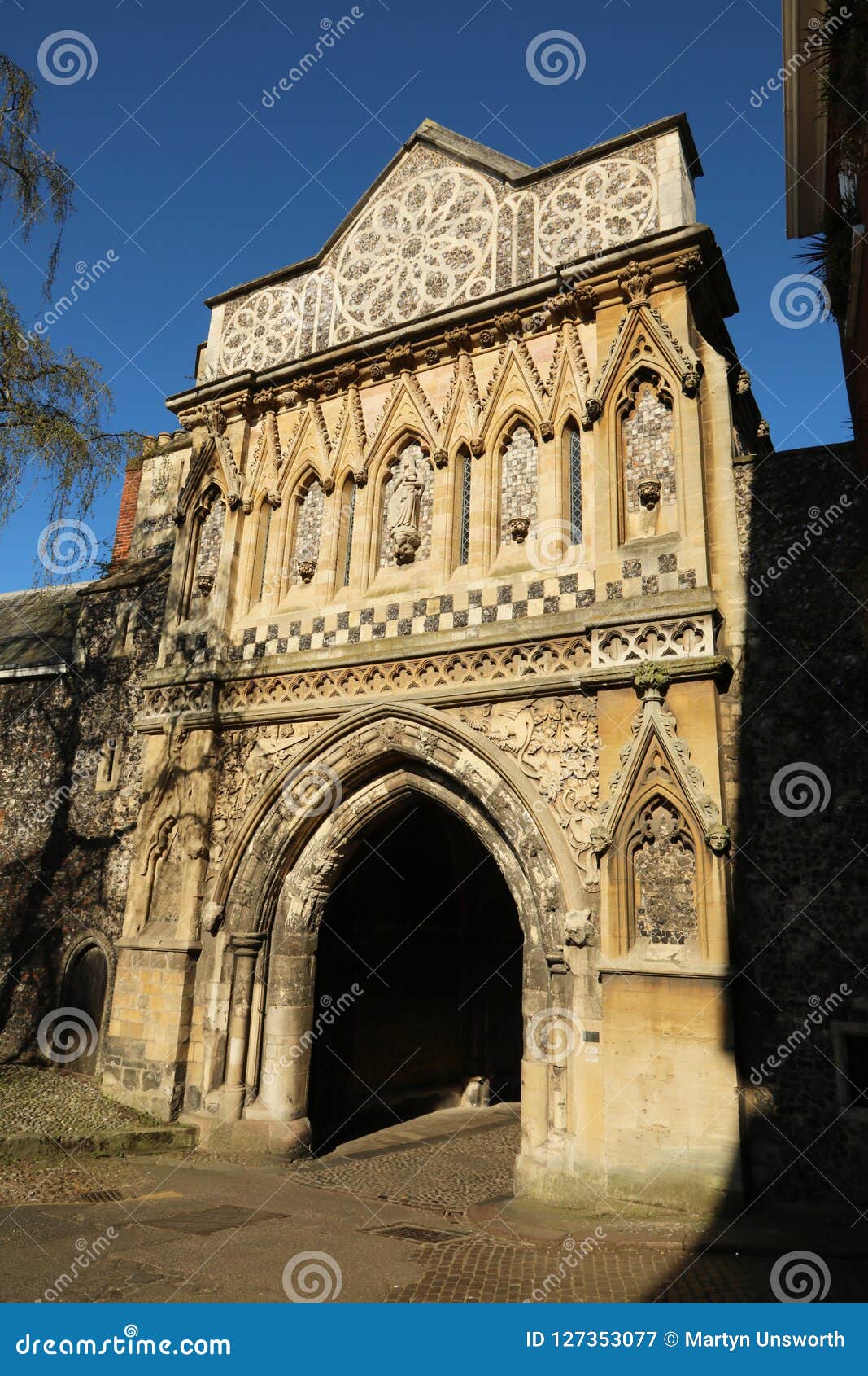Ethelbert Gate at Norwich Cathedral Stock Image - Image of christian ...