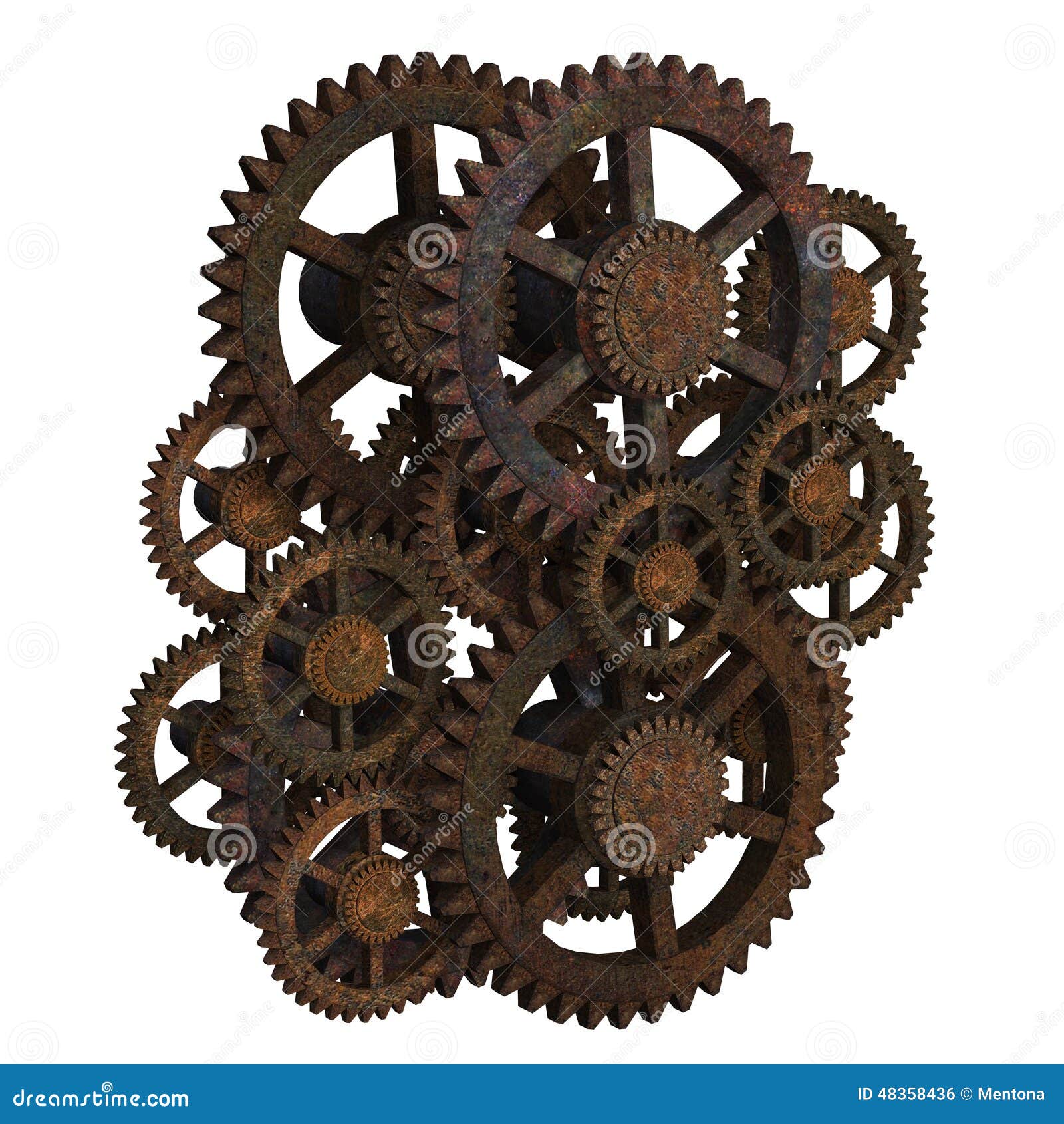 Ancient Gears Stock Illustration - Image: 48358436