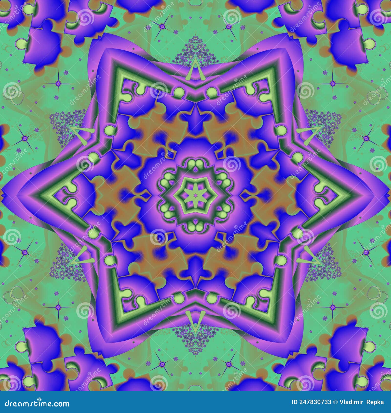 Ancient Generative Colorful Background Tile Royalty-Free Stock ...