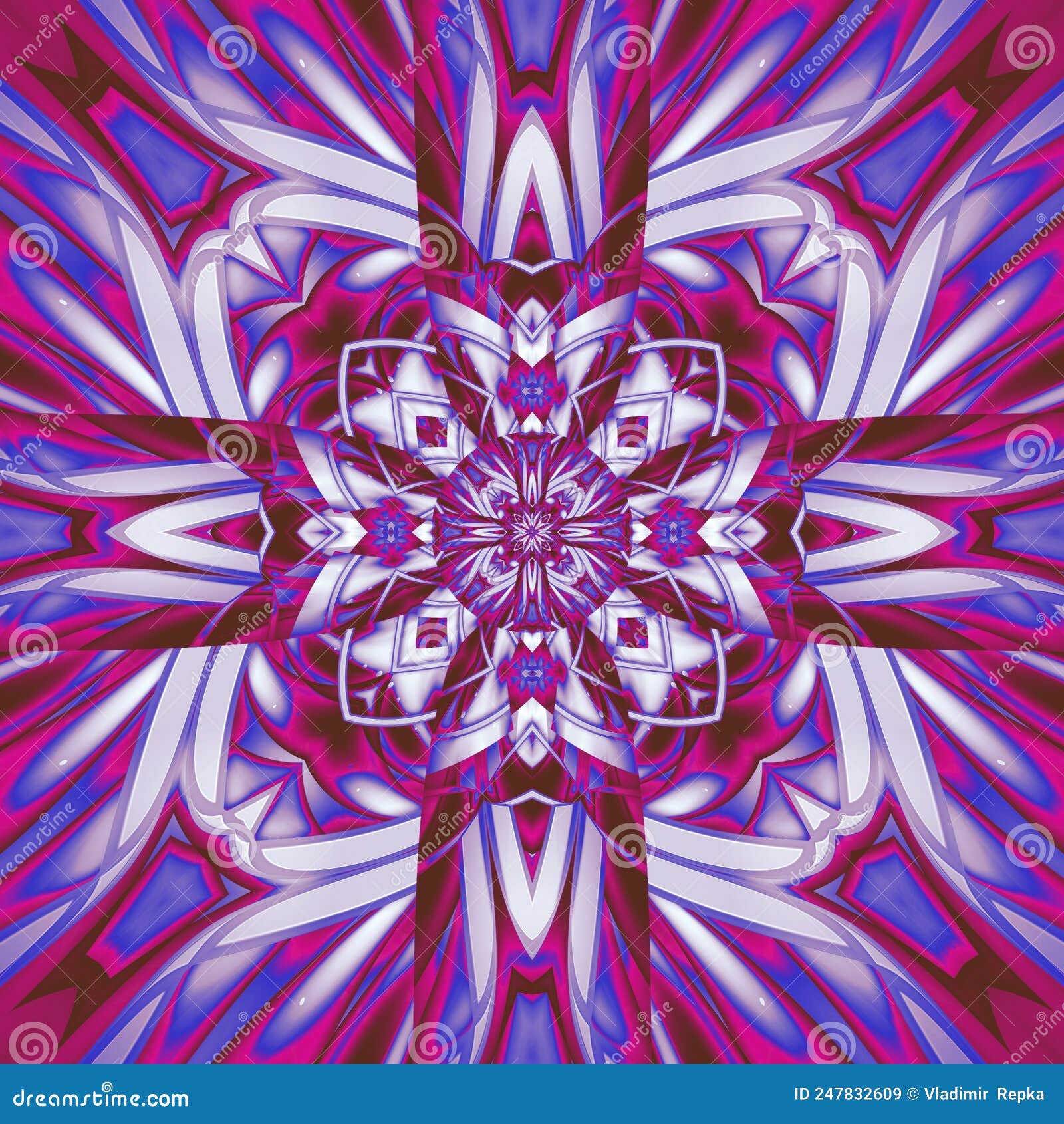 Ancient Generative Colorful Background Tile Stock Illustration ...