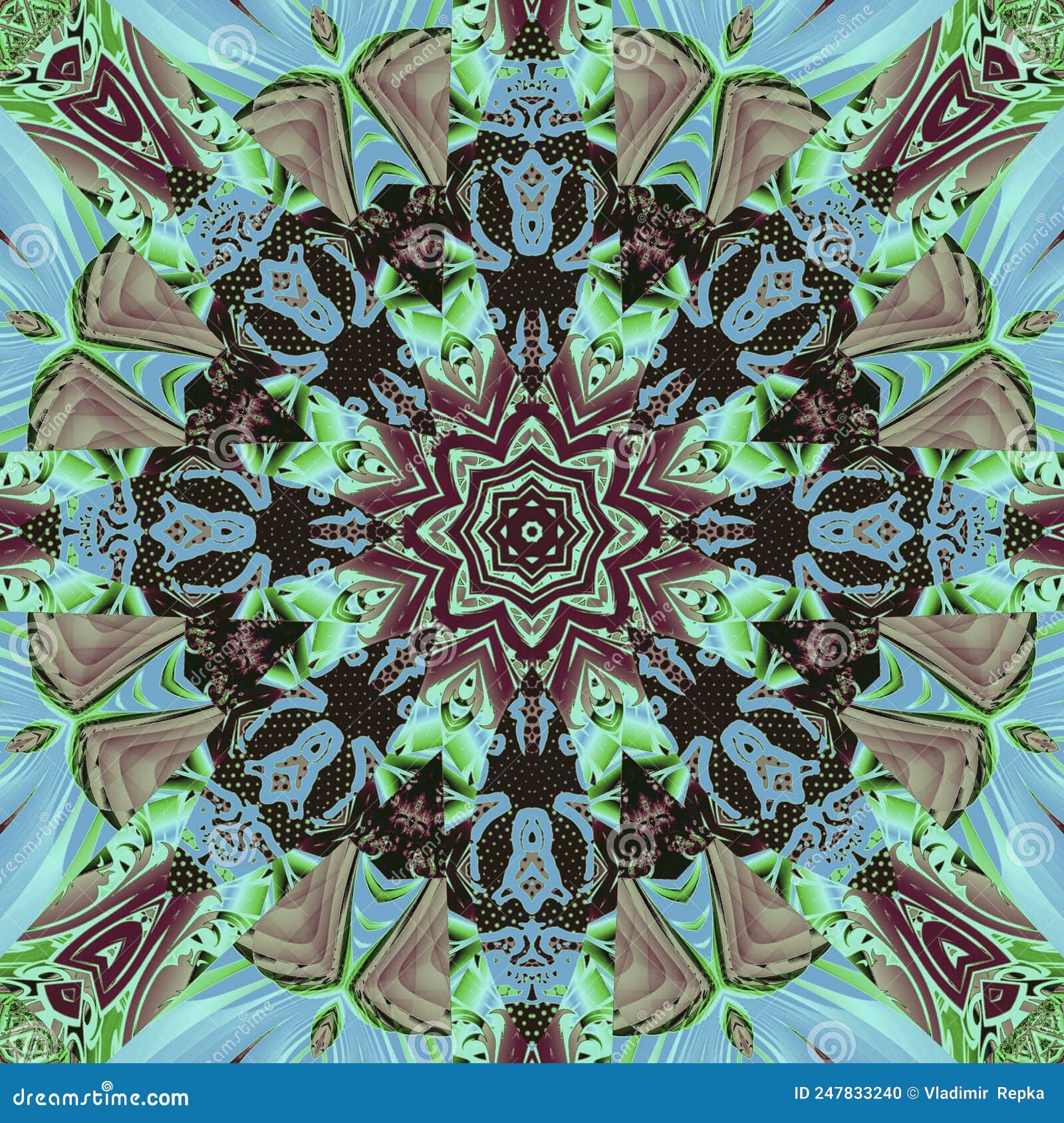 Ancient Generative Colorful Background Tile Royalty-Free Stock ...