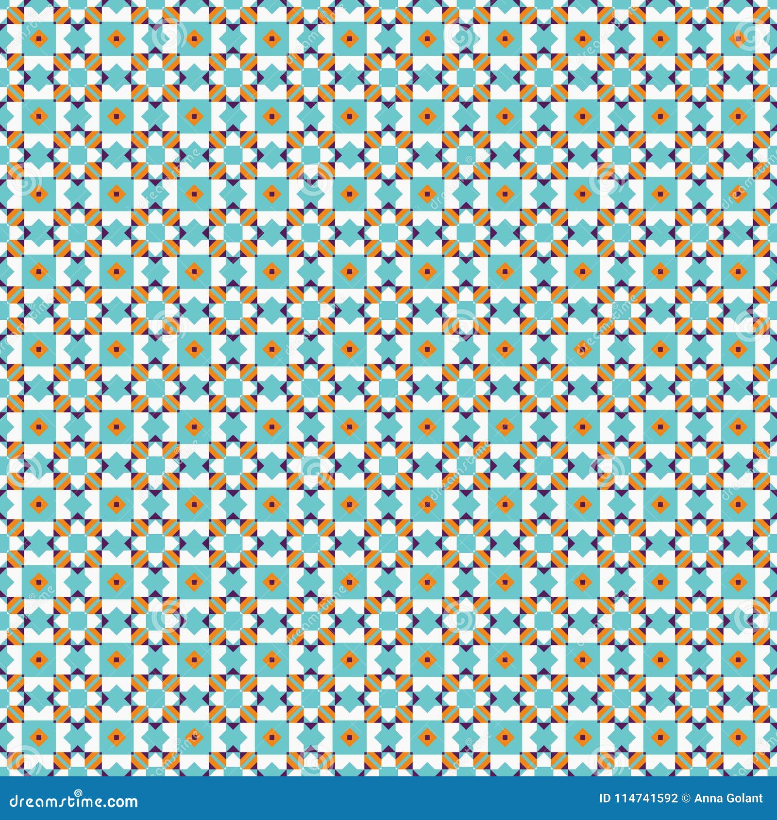 Ancient Geometric Pattern in Repeat. Fabric Print. Seamless Background ...