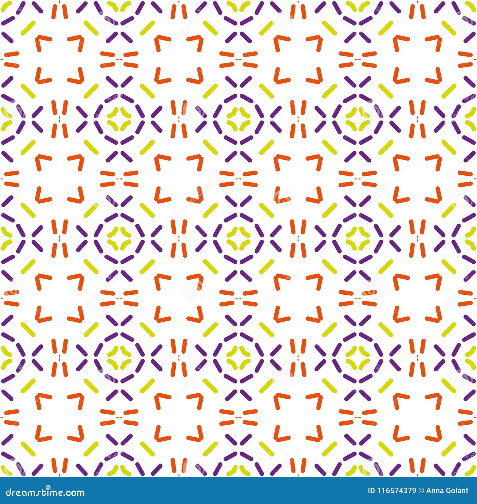 Ancient Geometric Pattern in Repeat. Fabric Print. Seamless Background ...