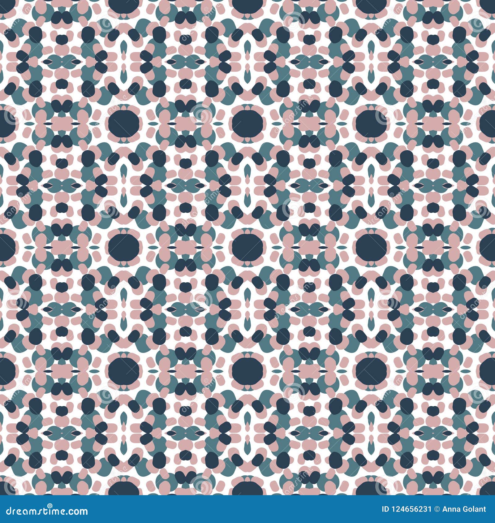 Ancient Geometric Pattern in Repeat. Fabric Print. Seamless Background ...