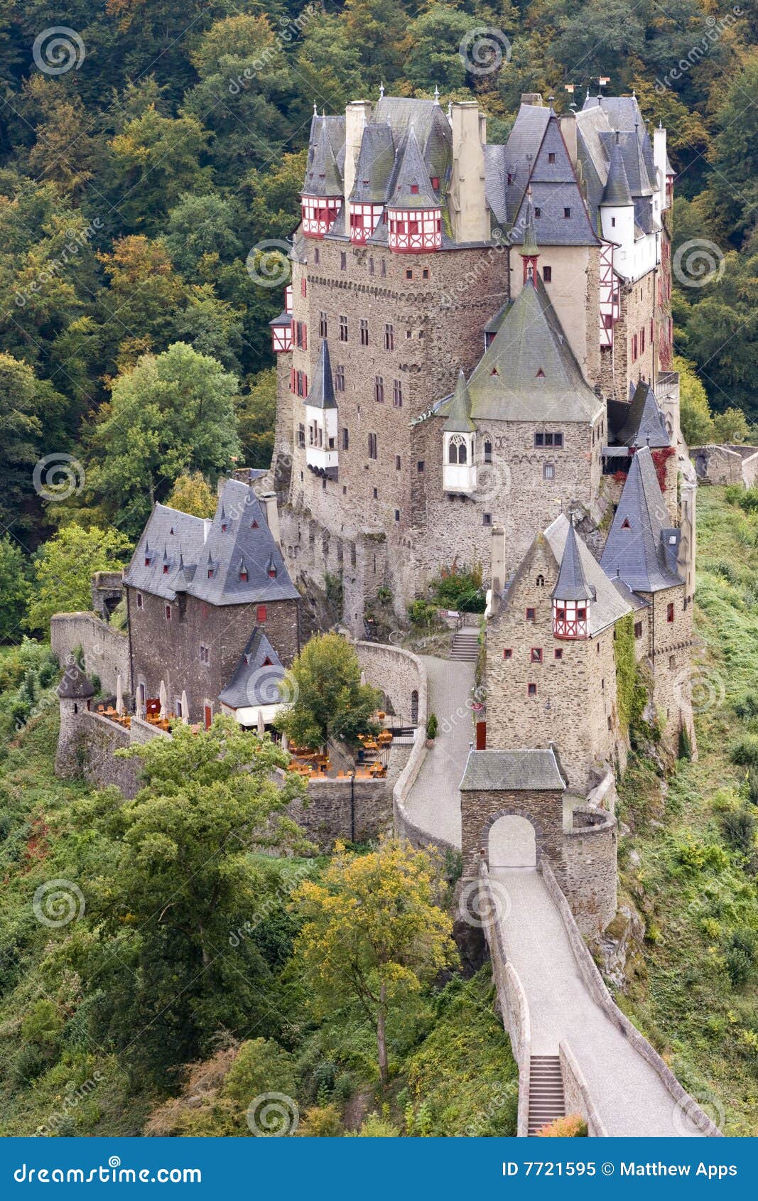Ancient German Castle in the Autumn Stock Image - Image of history ...