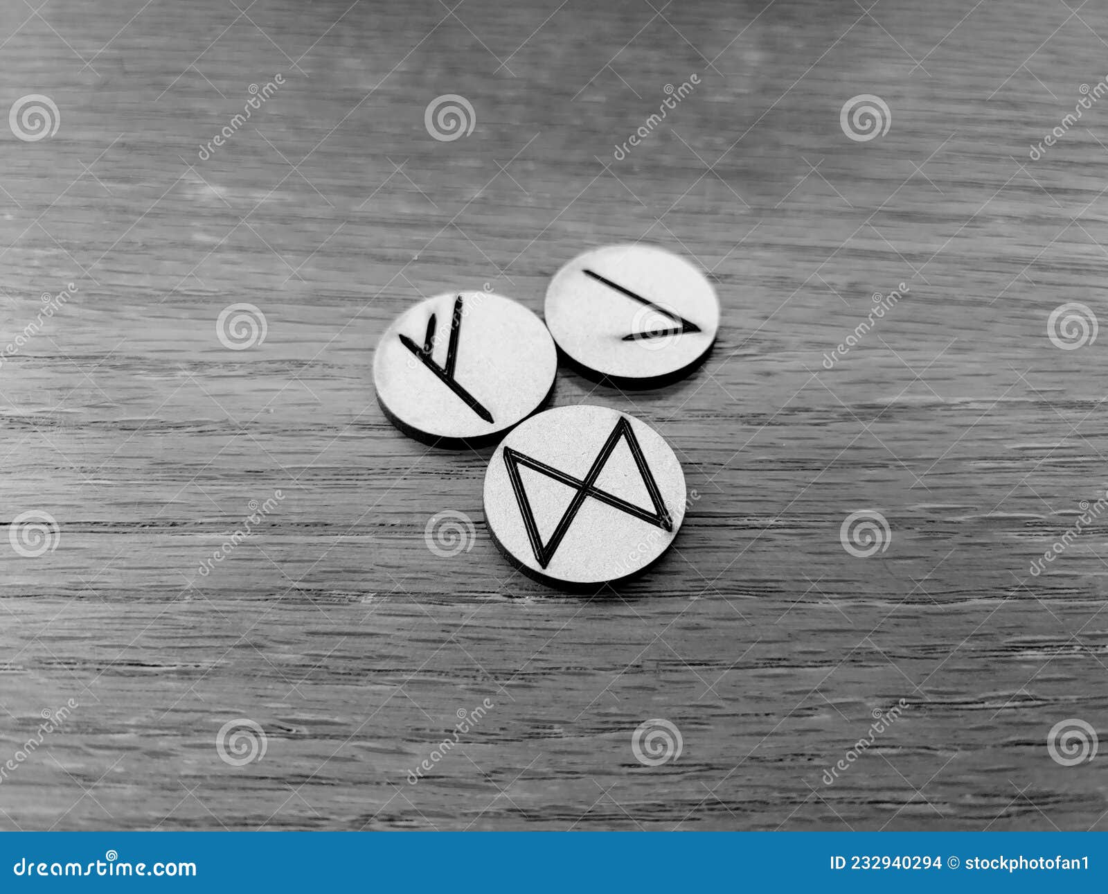Ancient Germanic and Scandinavian Elder Futhark Runes Stock Photo ...