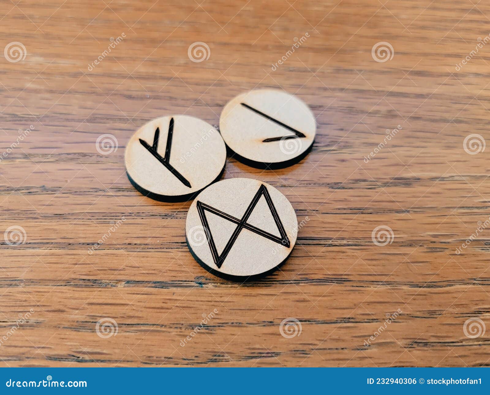 Ancient Germanic and Scandinavian Elder Futhark Runes Stock Photo ...