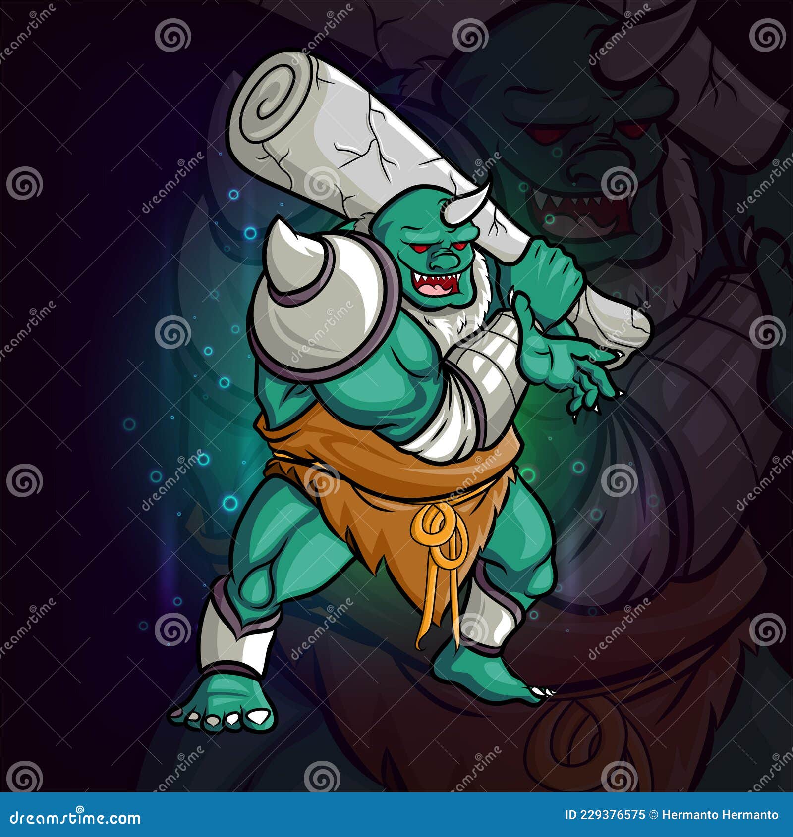 The Ancient Giant Esport Logo Design Stock Vector - Illustration of ...