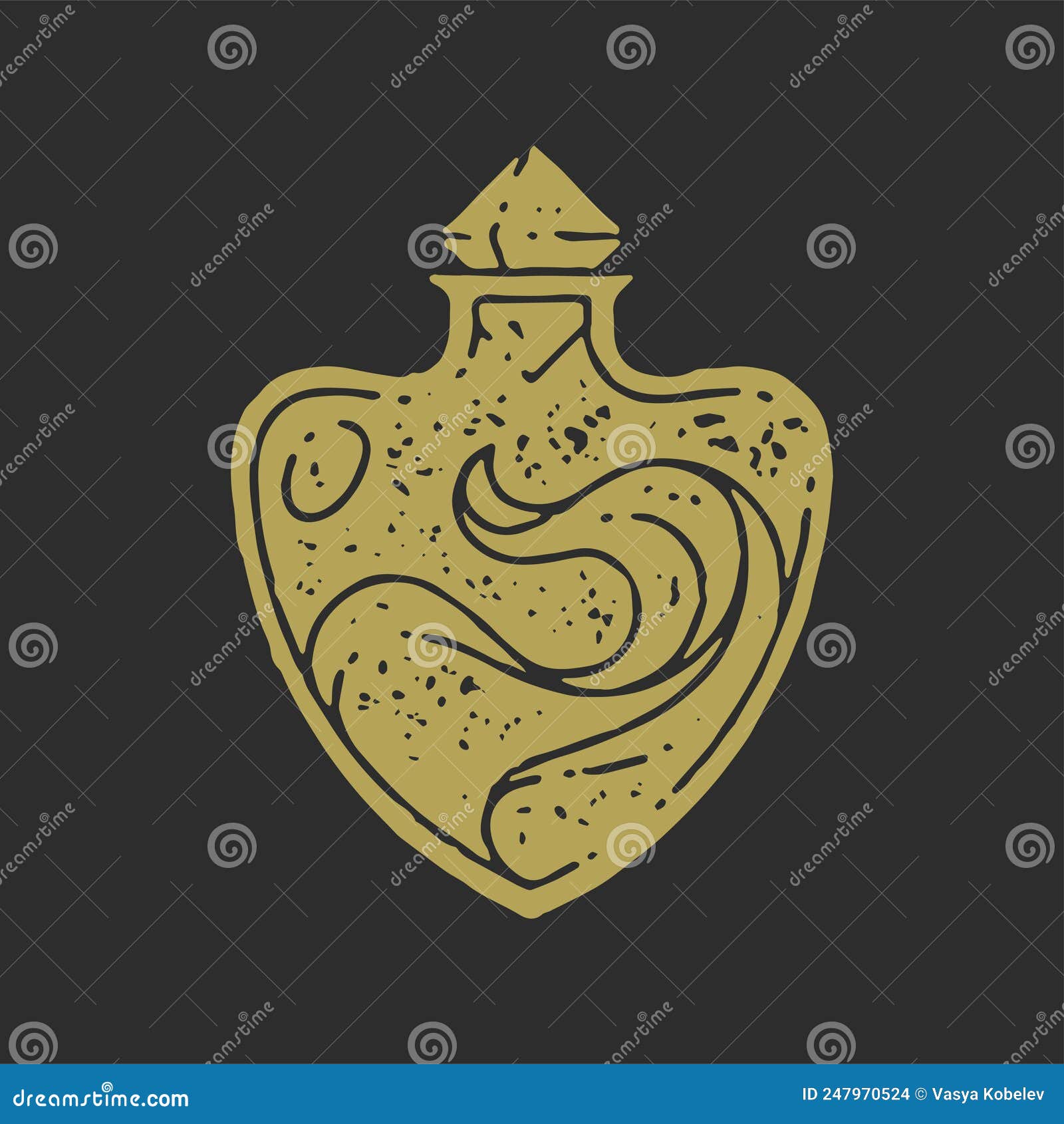 Ancient Glass Vessel Magic Potion and Closed Cap for Liquid Storage and ...