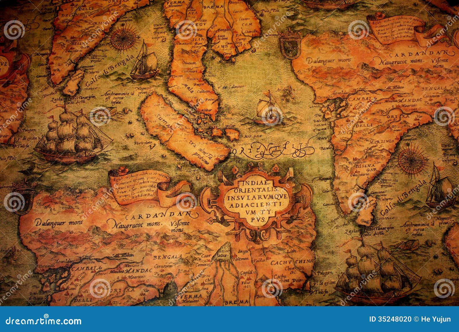 Ancient Map Royalty-Free Stock Photo | CartoonDealer.com #12558675