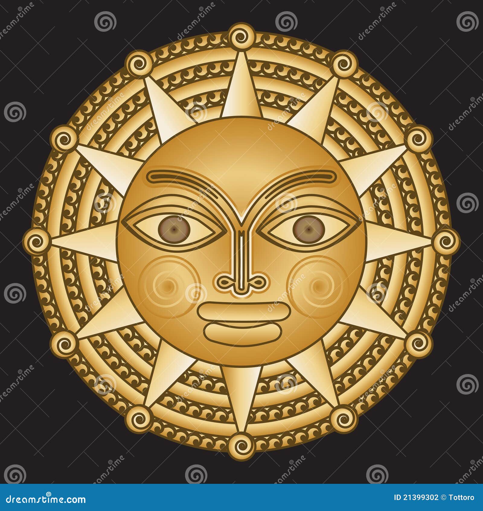 Gold Medallion With Star And Red Ribbons Isolated On White Background ...