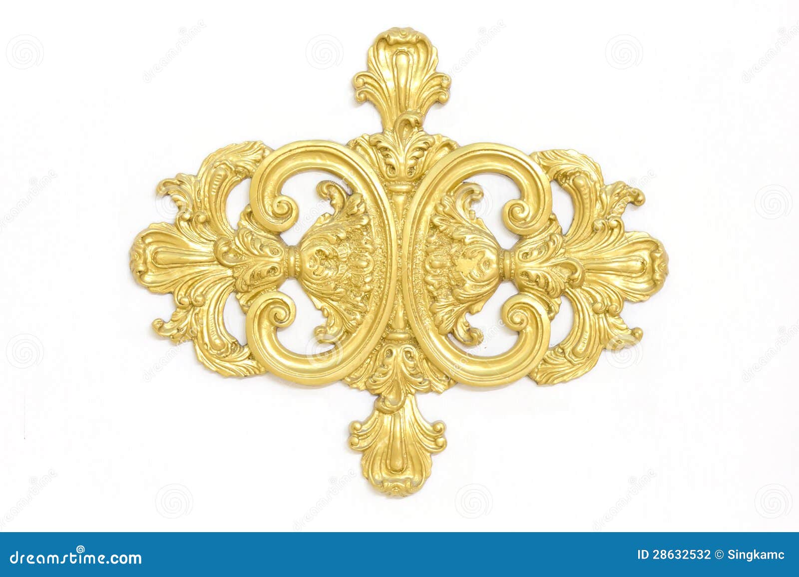 Of an Ancient Gold Ornament on a White Background Stock Photo - Image ...