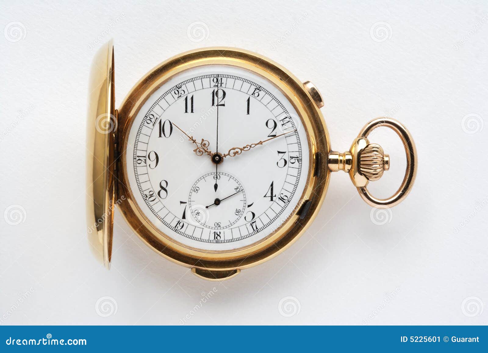 Ancient gold pocket watch stock image. Image of gold, clock - 5225601