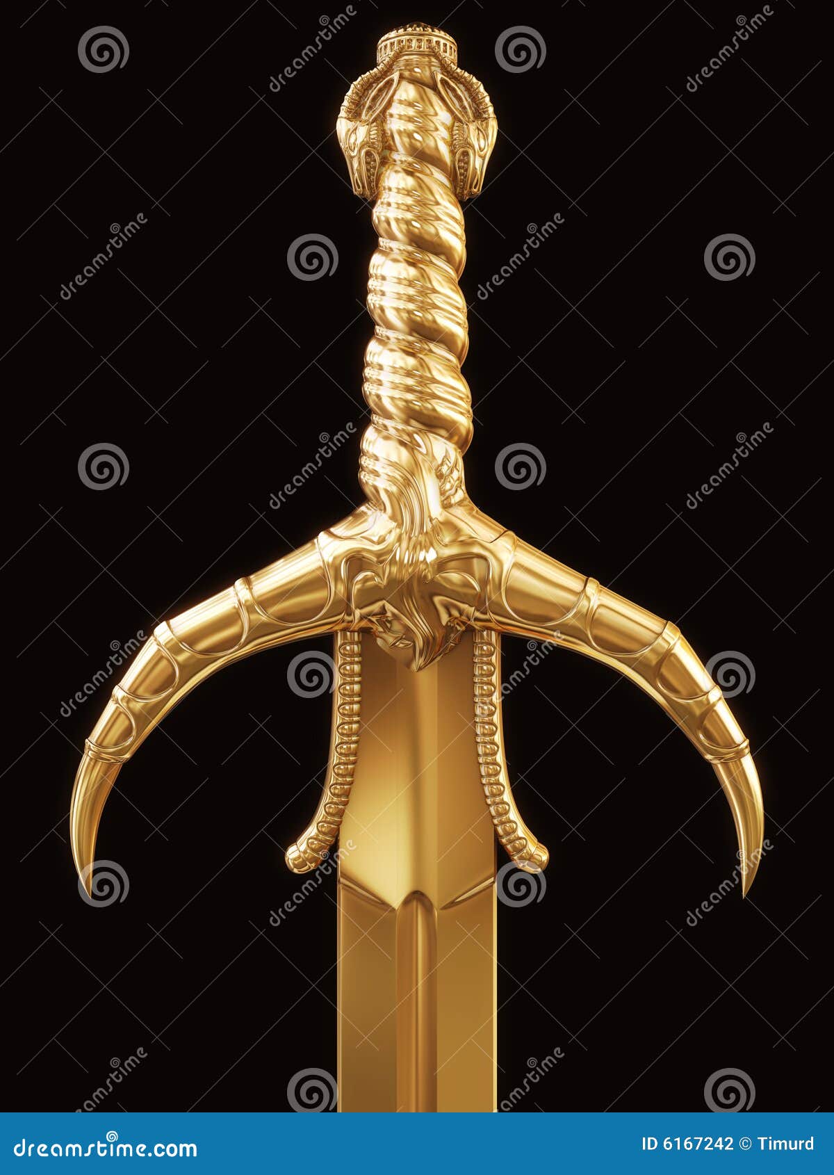 Gold Sword On A Chess-board Stock Photo | CartoonDealer.com #12077658