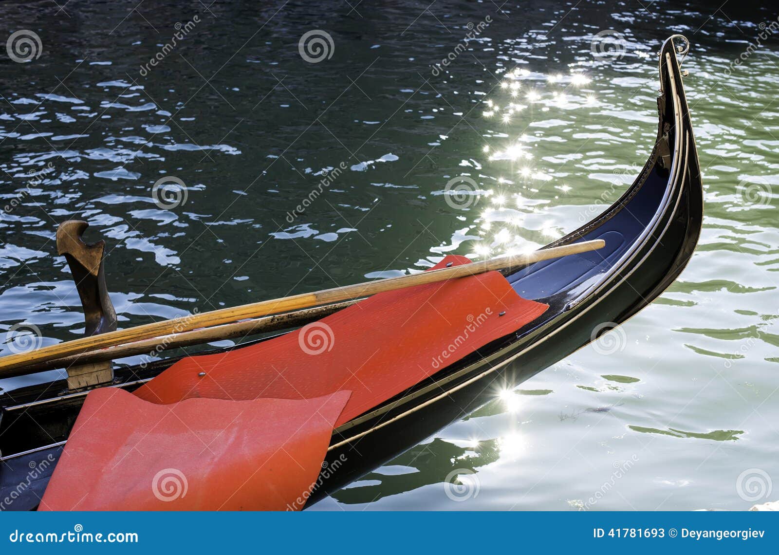 Ancient gondola in Venice stock image. Image of heritage - 41781693