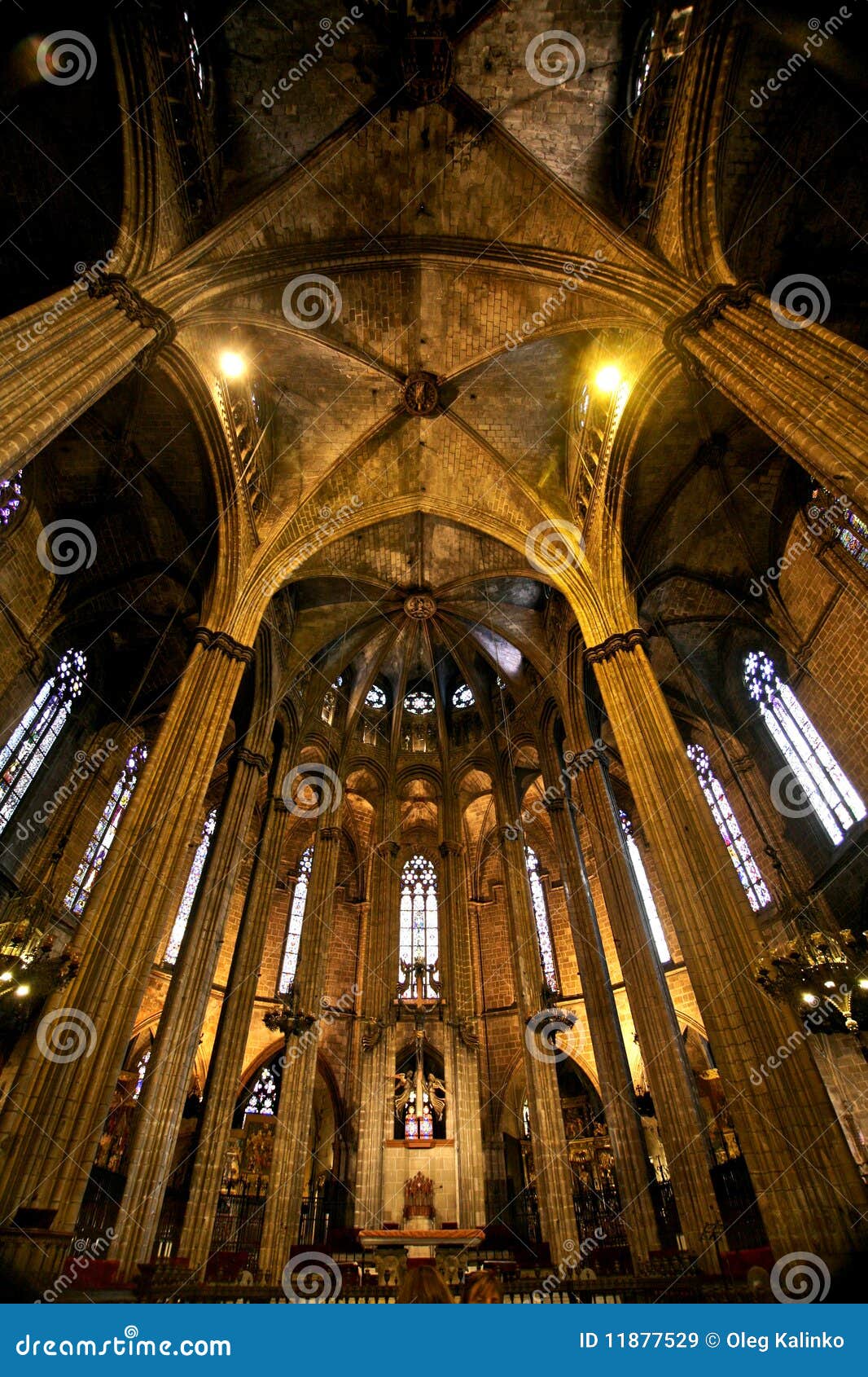 Ancient gothic cathedral stock image. Image of detail - 11877529