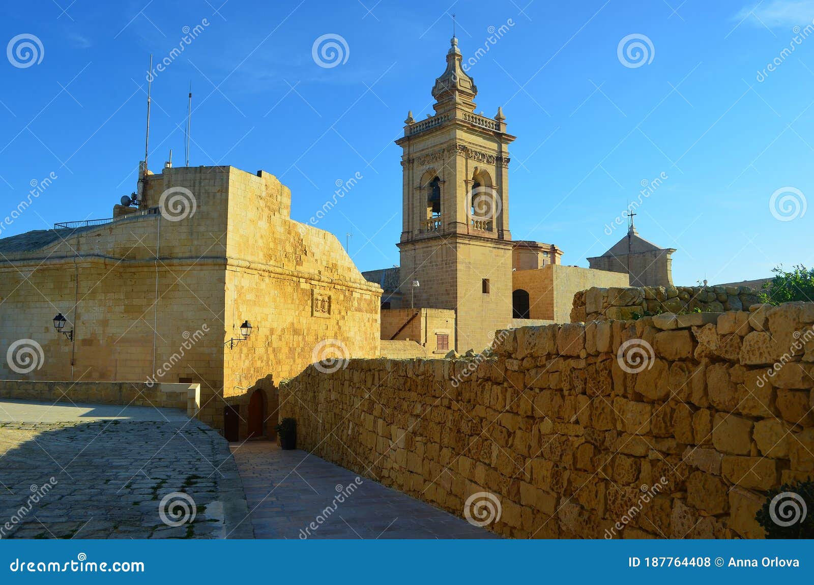 Ancient Gozo Island Architecture Stock Photo - Image of cross, rock ...