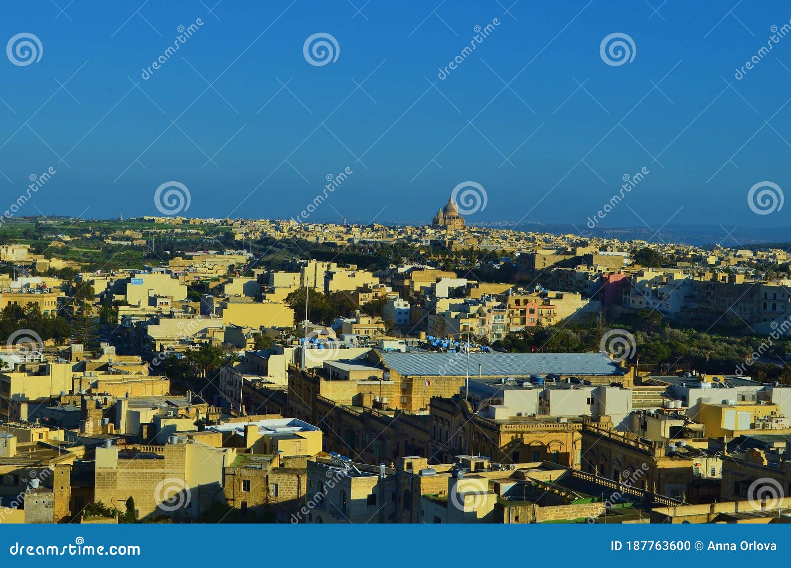Ancient Gozo Island Architecture Stock Photo - Image of dome, blue ...