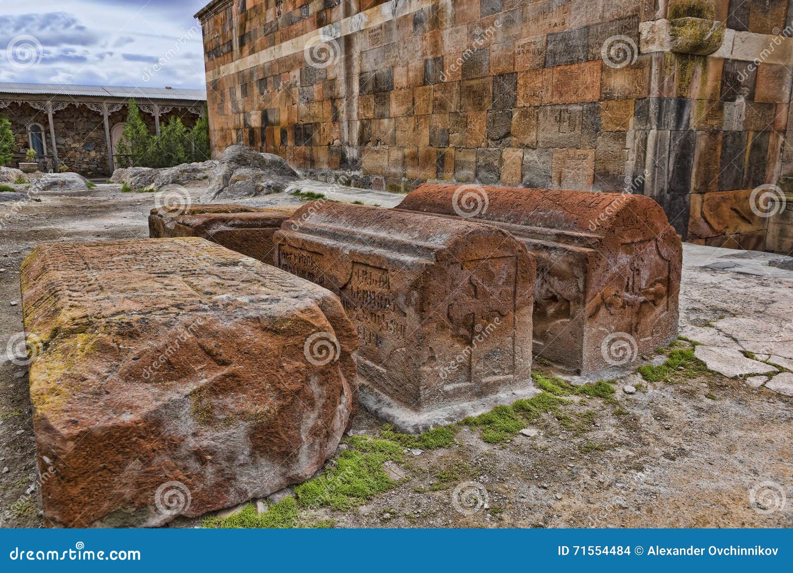 Ancient Graves at Temple Walls I Stock Photo - Image of brown ...