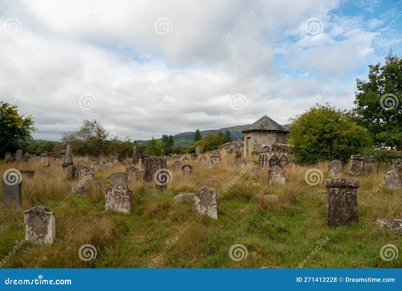 Ancient Graveyard in the Highlands of Scotland Editorial Stock Photo ...