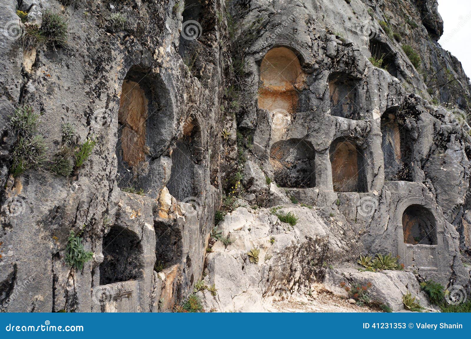 Ancient graveyard stock image. Image of turkey, grass - 41231353