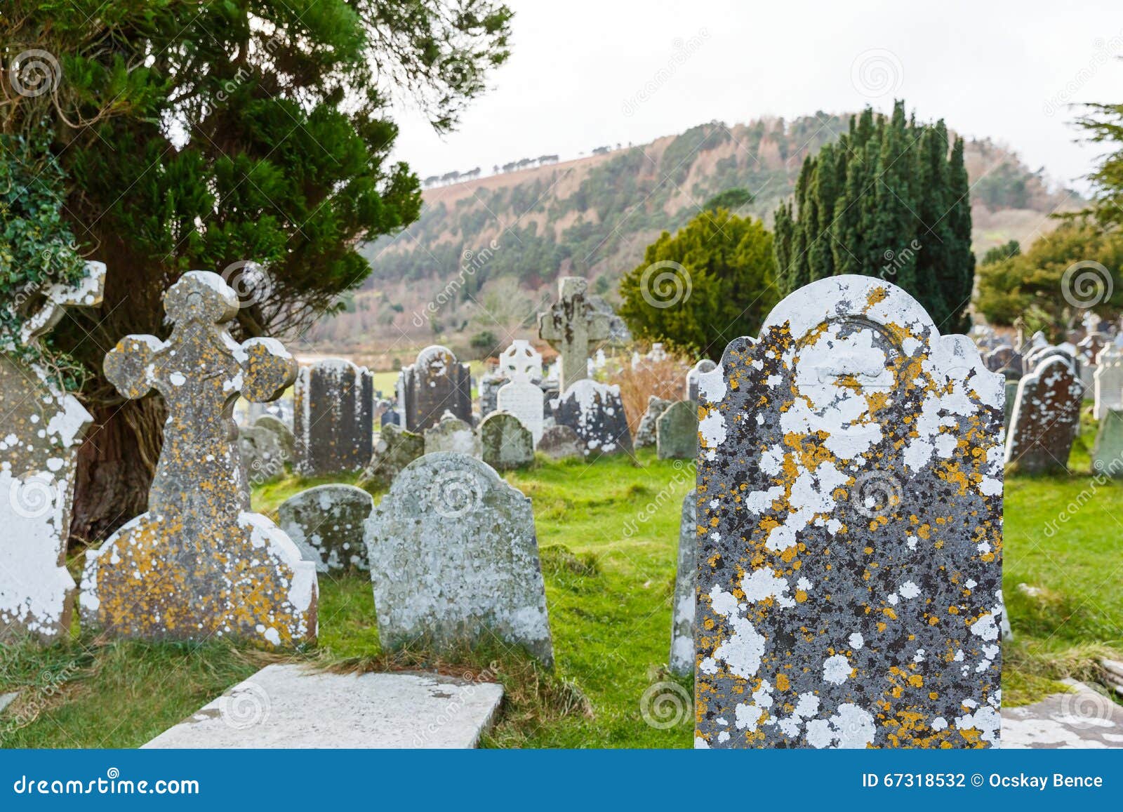 Ancient graveyard stock photo. Image of headstone, ruin - 67318532