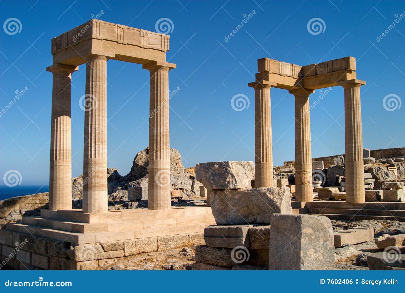 Ancient greece stock photo. Image of greece, perspective - 7602406