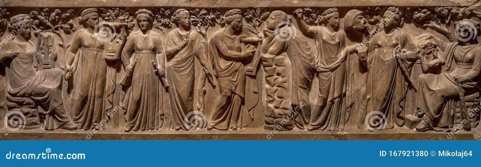 Ancient Greece bas-relief stock photo. Image of basrelief - 167921380