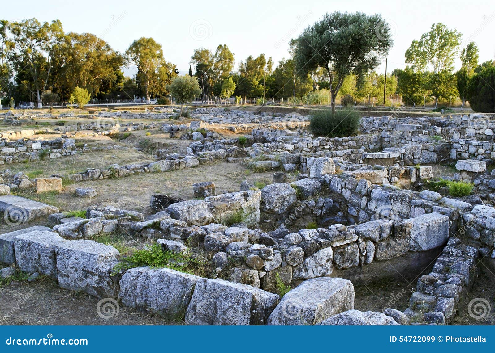 Ancient City of Eretria Euboea Greece Stock Image - Image of greek ...