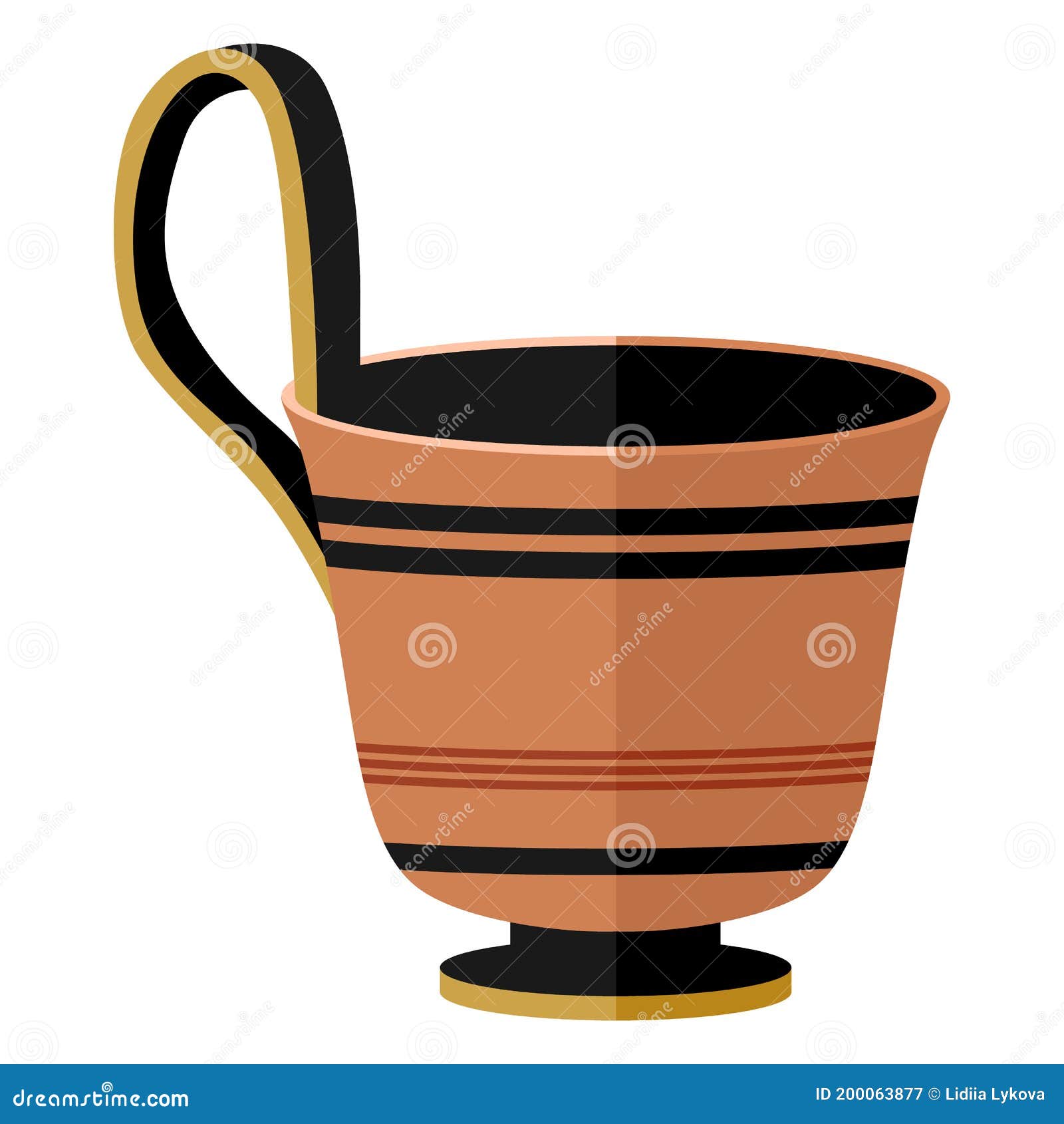 Ancient Greece Clay Kyathos Wine Cup. Antiquity Drinking Kyathos Cup ...