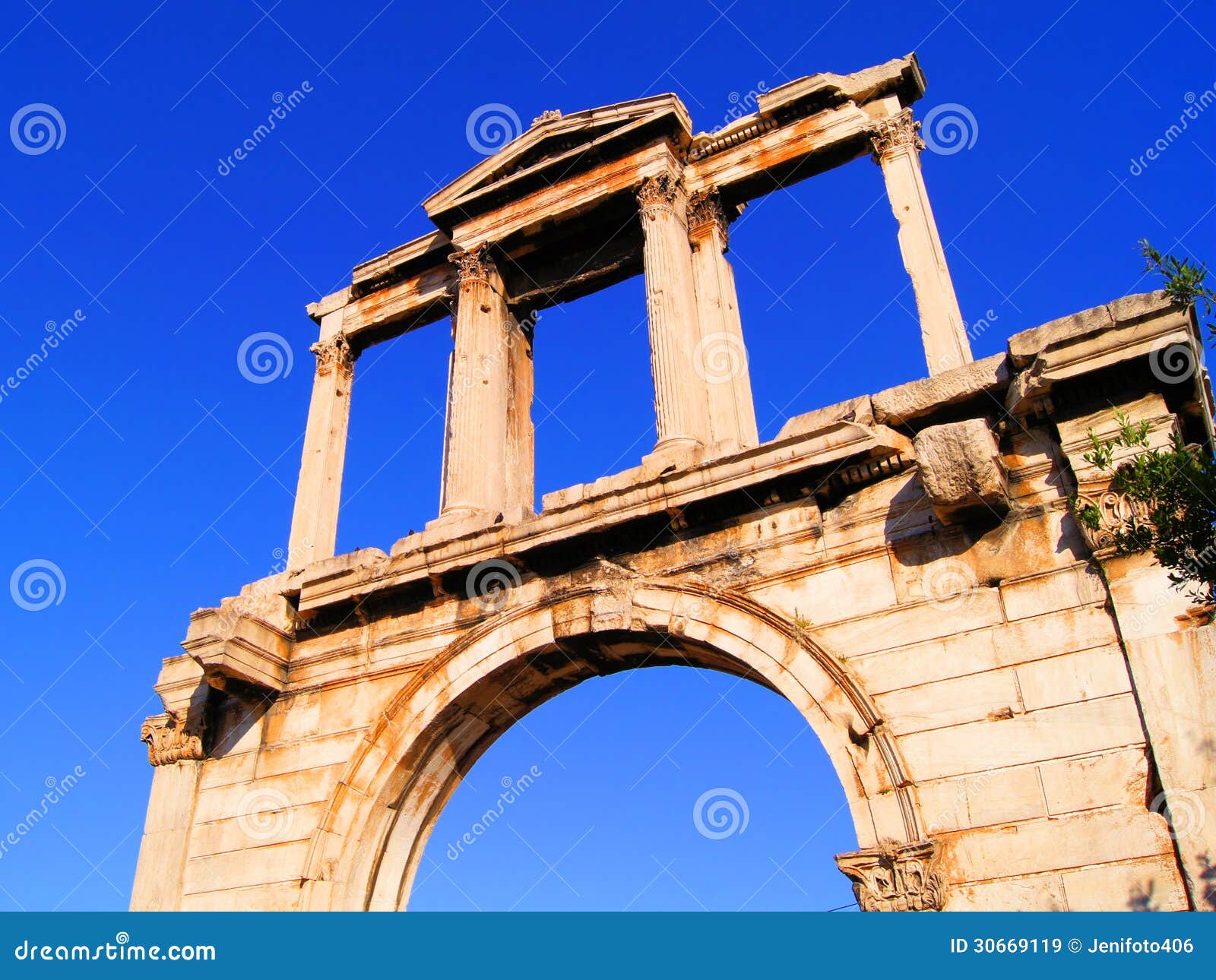 Ancient Greece stock image. Image of greek, hadrians - 30669119