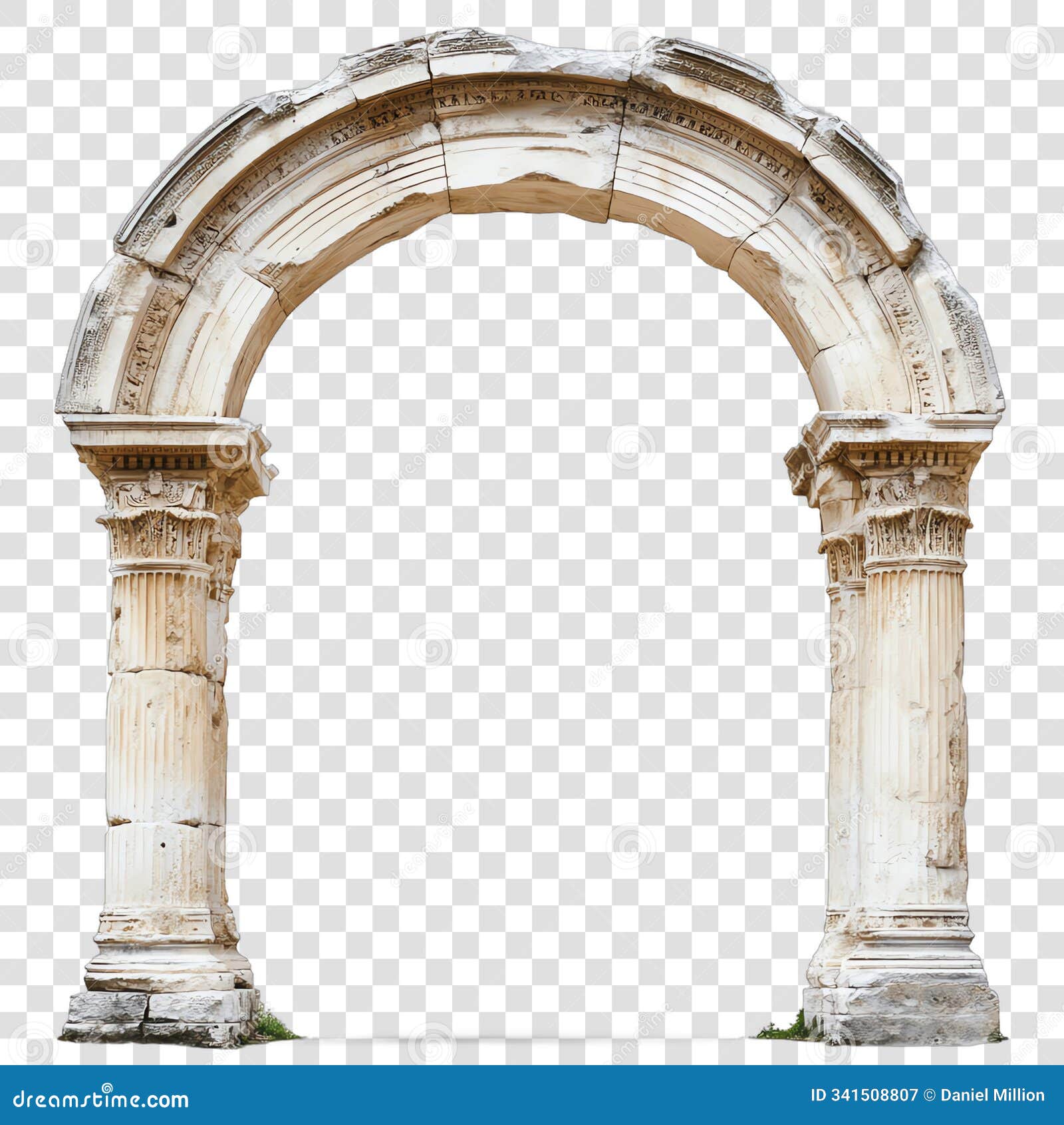 Ancient greek arch stock illustration. Illustration of drawing - 341508807