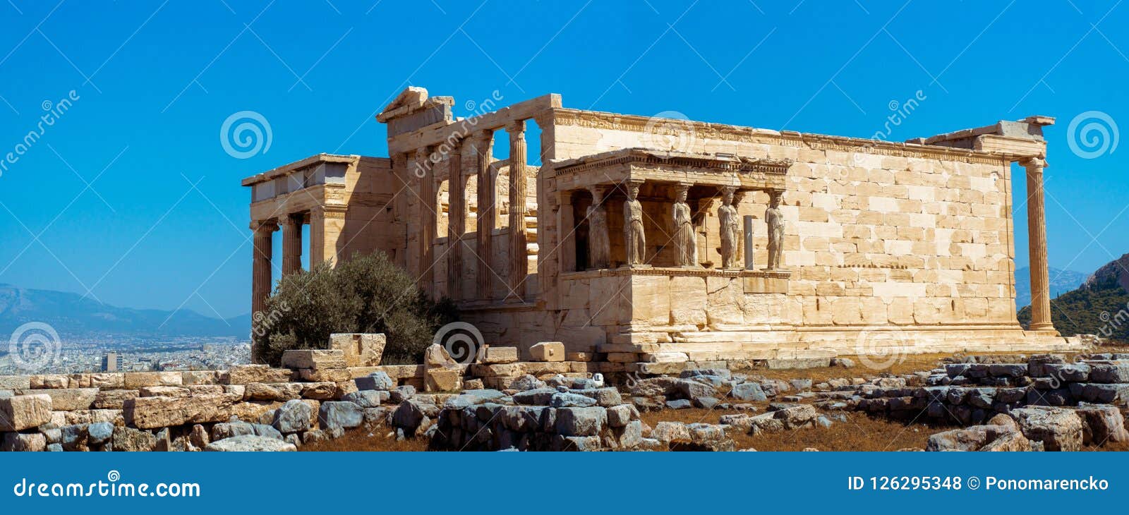 Ancient Architectural Construction of the Acropolis Stock Photo - Image ...