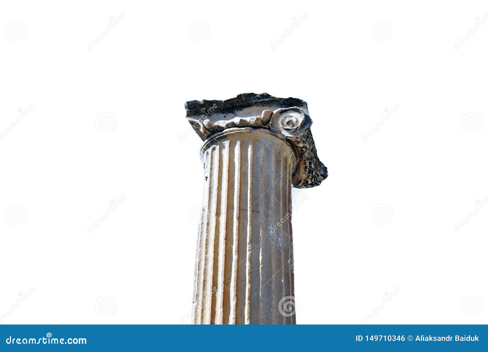 Mix Of Architecture With Ionic Columns, Abandoned House With Very Tall ...