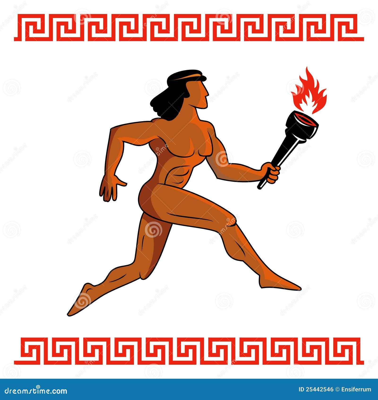 Ancient Greek Athlete Stock Vector Illustration Of Myth 25442546