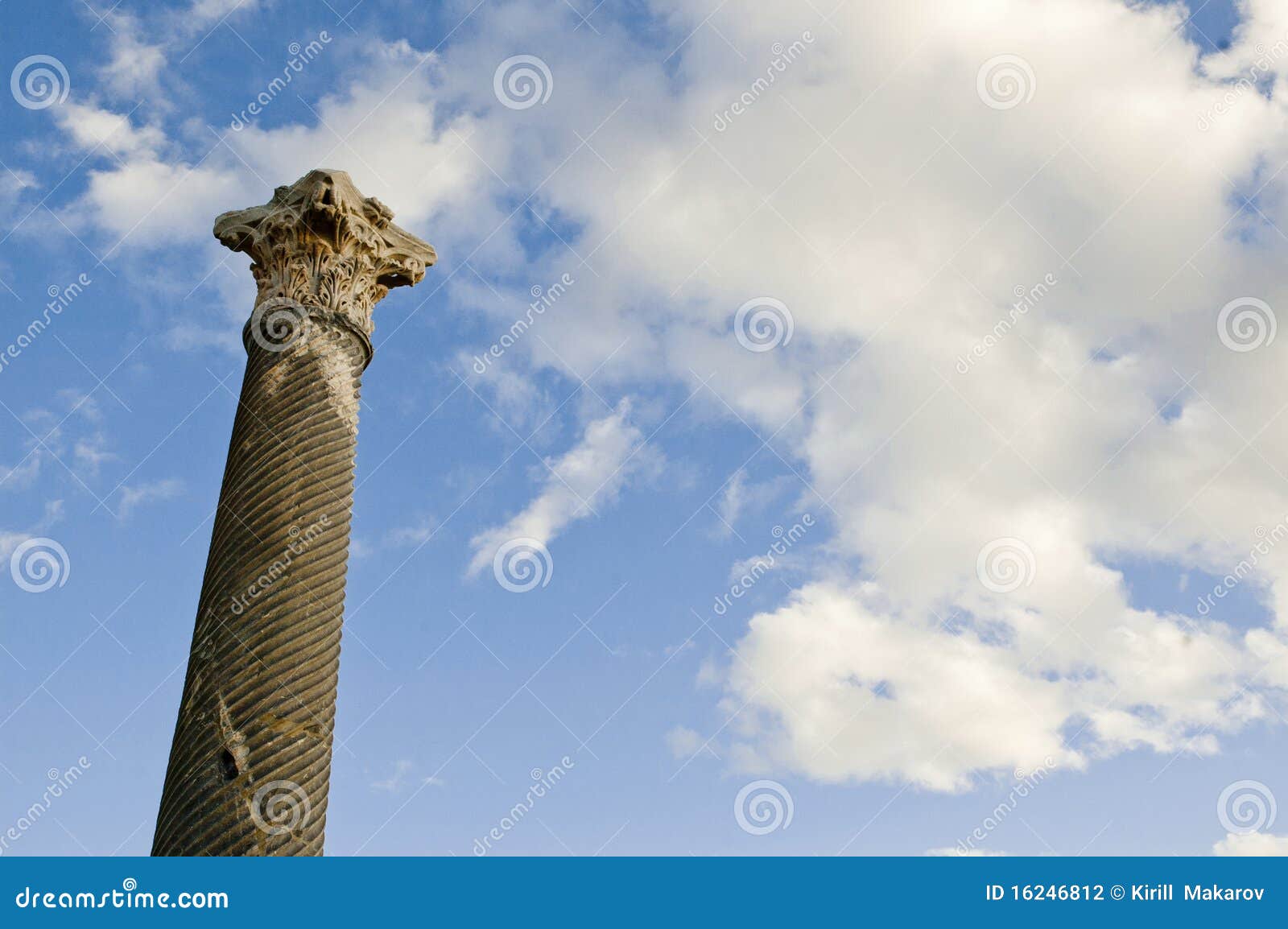 Ancient greek column stock photo. Image of detail, culture - 16246812