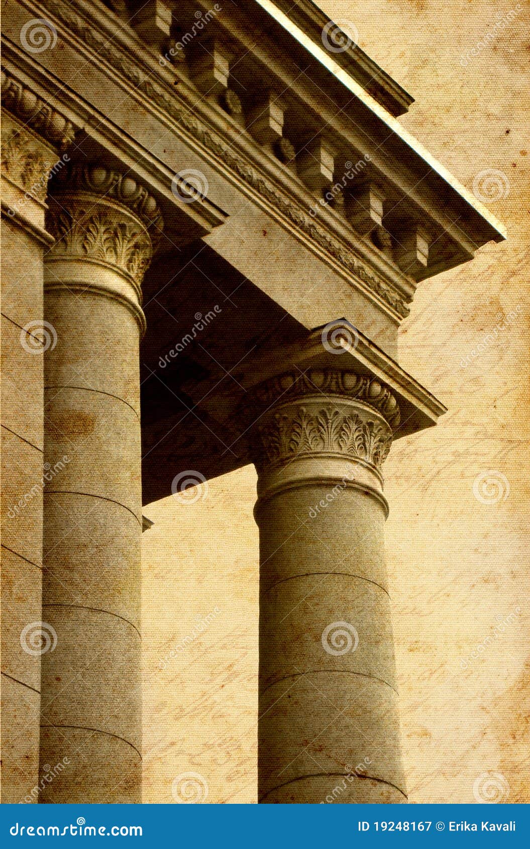 Ancient greek columns stock image. Image of details, culture - 19248167