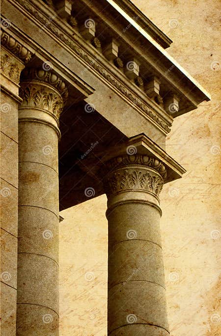 Ancient greek columns stock image. Image of details, culture - 19248167