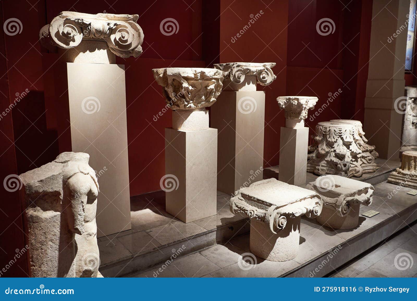 Ancient Greek Columns Capitals Editorial Photo - Image of classic ...
